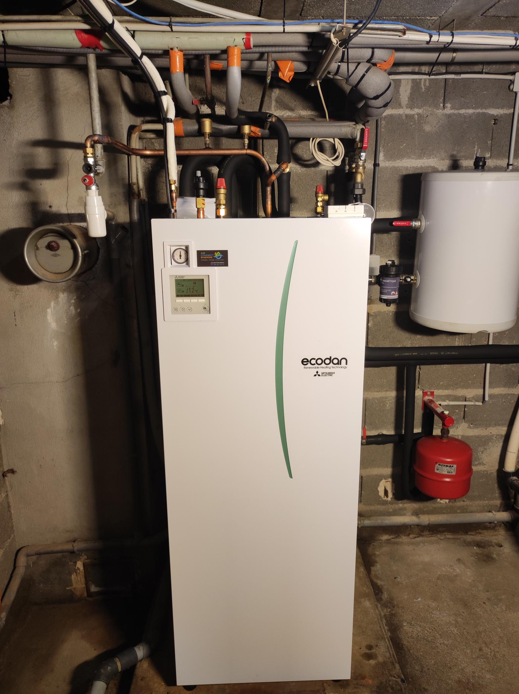 Installation d'une pompe à chaleur air/ eau | Air Connect Energie